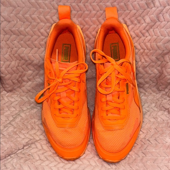 Puma | Shoes | Puma Womens Orange Sneakers | Poshmark